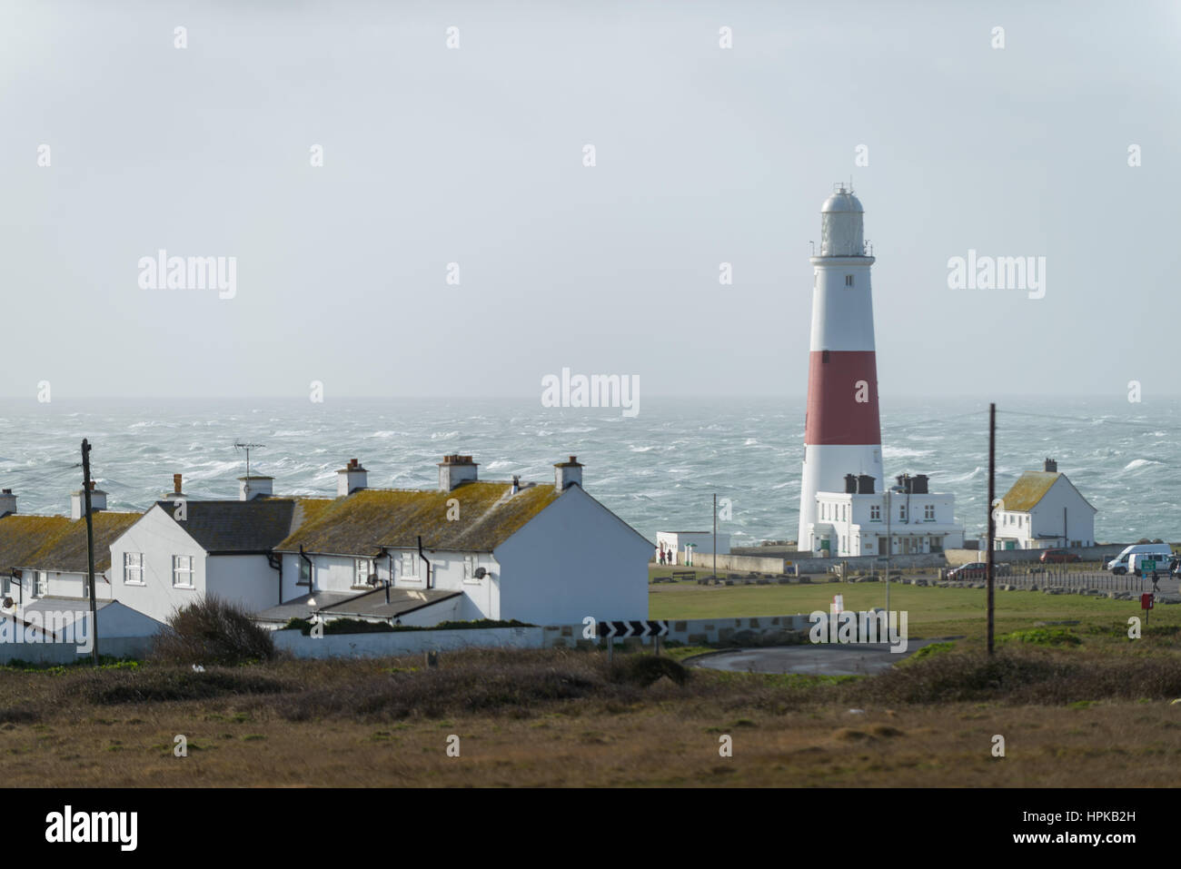 Rough seas off of Portland Bill, Portland, Dorset, UK. 23rd February ...