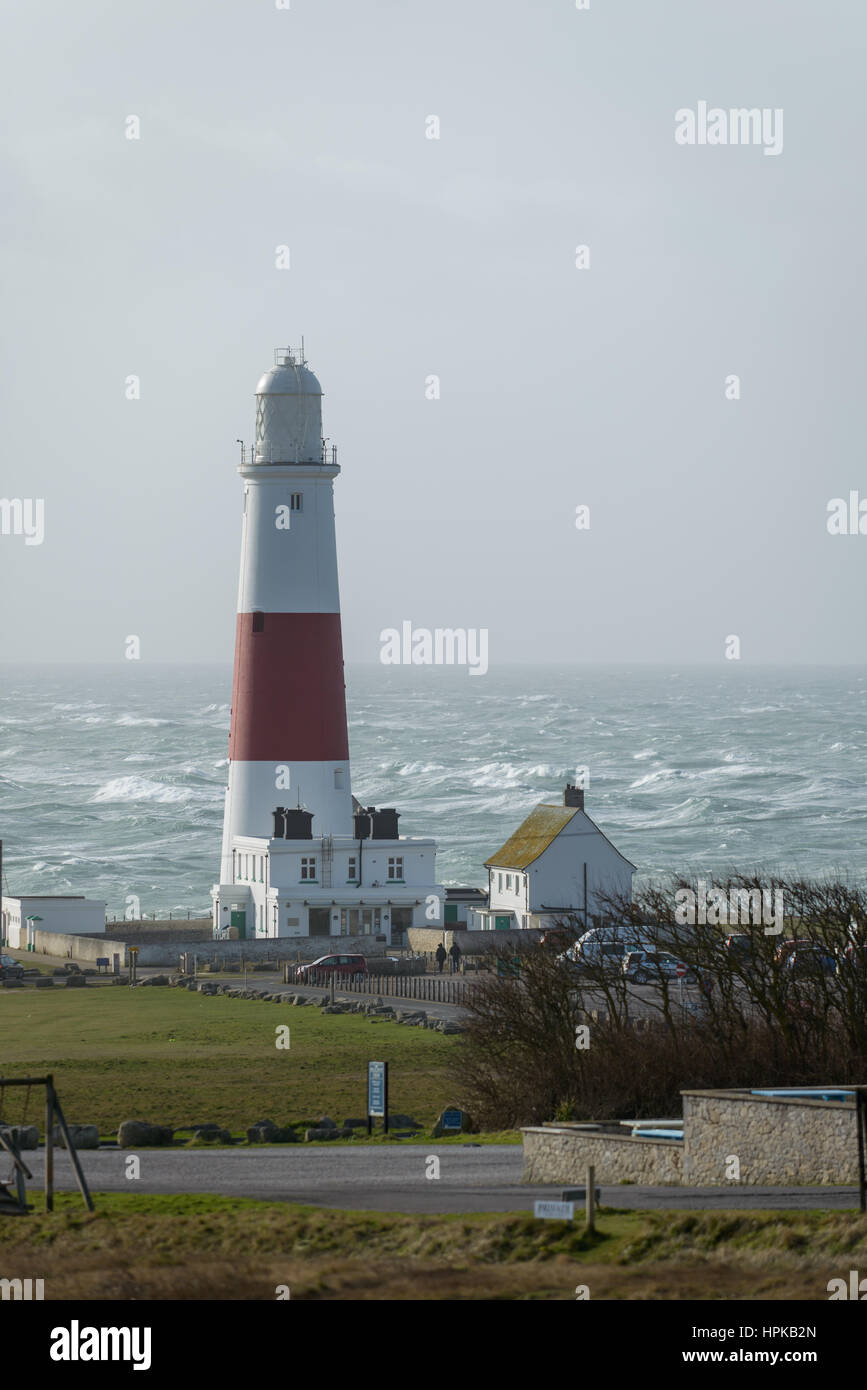 Rough seas off of Portland Bill, Portland, Dorset, UK. 23rd February ...