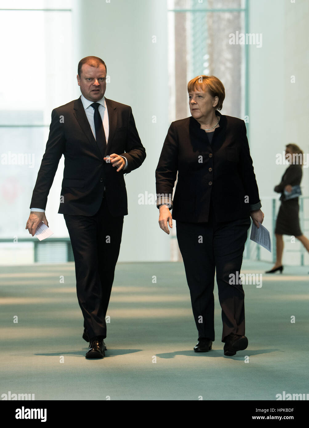 Berlin, Germany. 23rd Feb, 2017. German Chancellor Angela Merkel (CDU ...