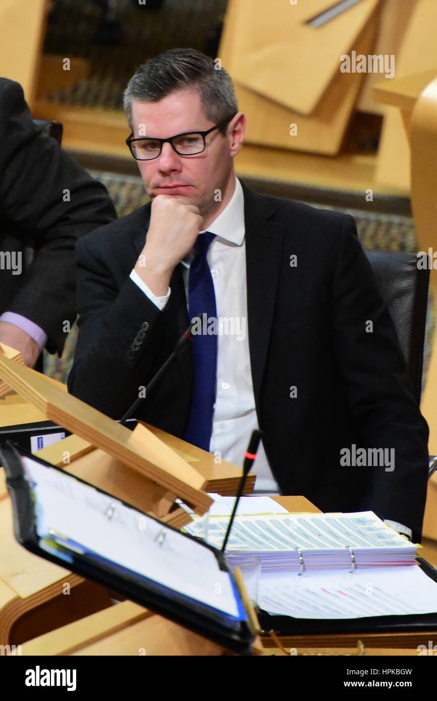 Edinburgh, Scotland, UK. 23rd February 2017. Finance Secretary Derek ...