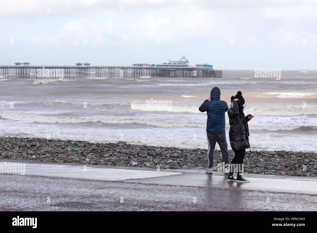 Storm Doris hits parts of North Wales including Llandudno as visitors ...