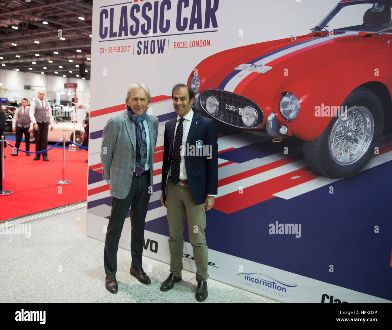 ExCel, London, UK. 23rd Feb, 2017. Derek Bell and Emanuele Pirro open ...