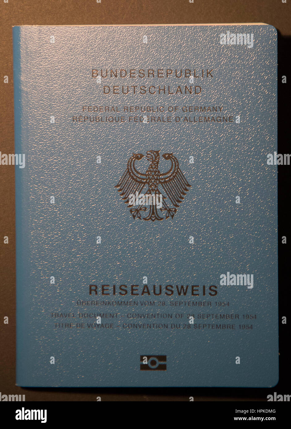 Berlin, Germany. 23rd Feb, 2017. The new German passport on display ...
