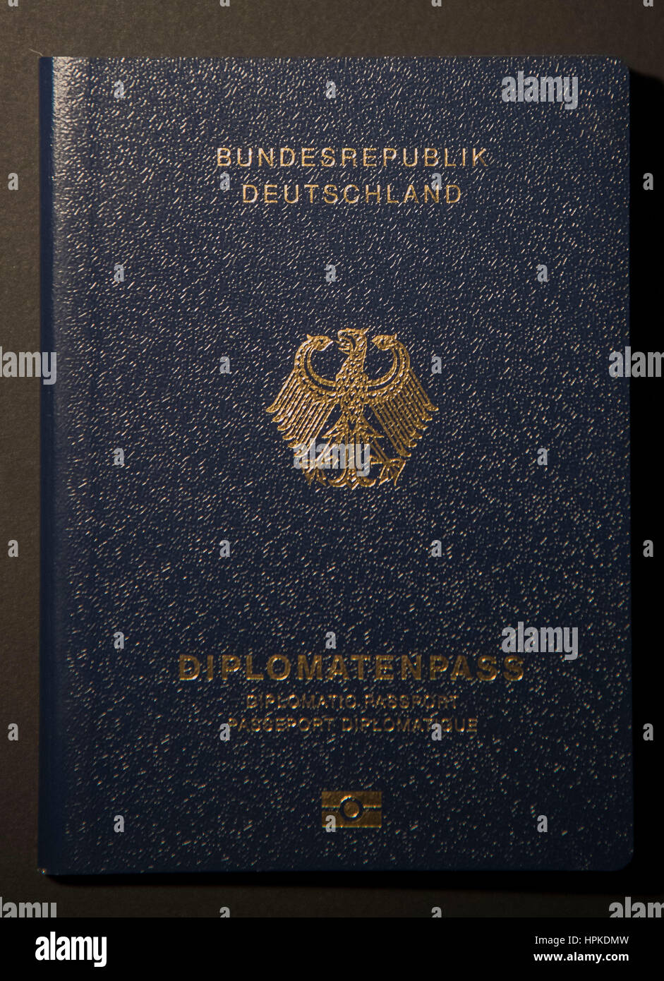 Berlin, Germany. 23rd Feb, 2017. The new German passport on display ...