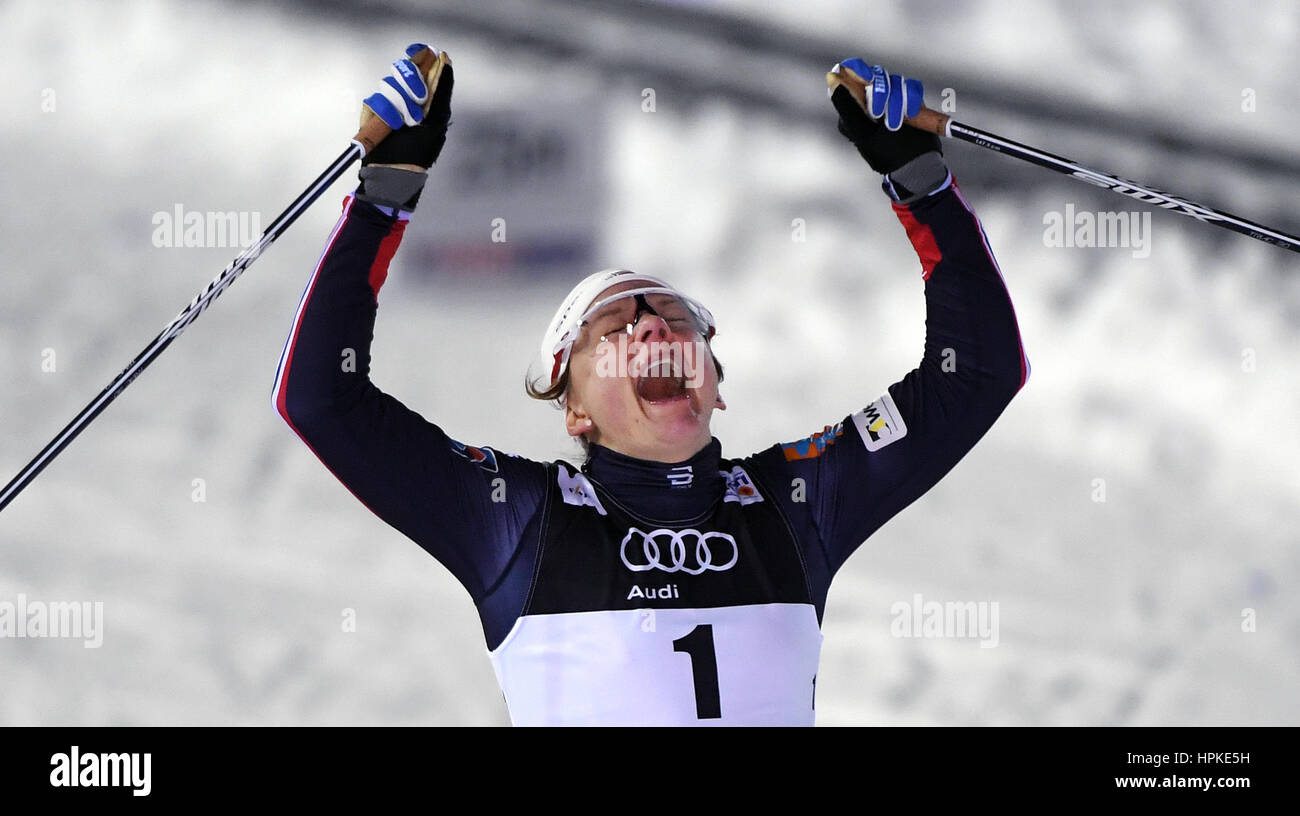 Lahti, Finland. 23rd Feb, 2017. Norwegian athlete Maiken Caspersen ...