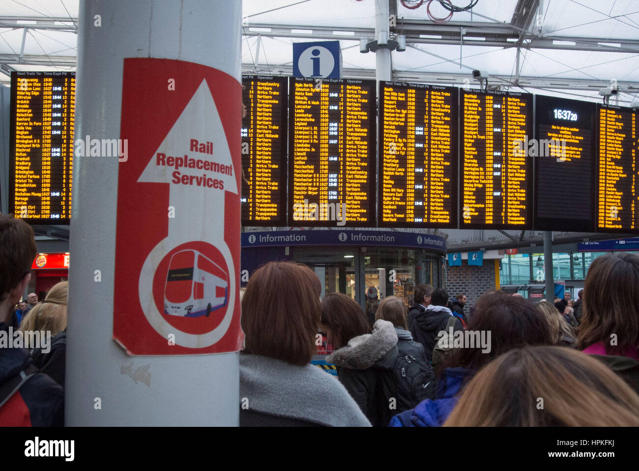 Train boards delay hi-res stock photography and images - Alamy