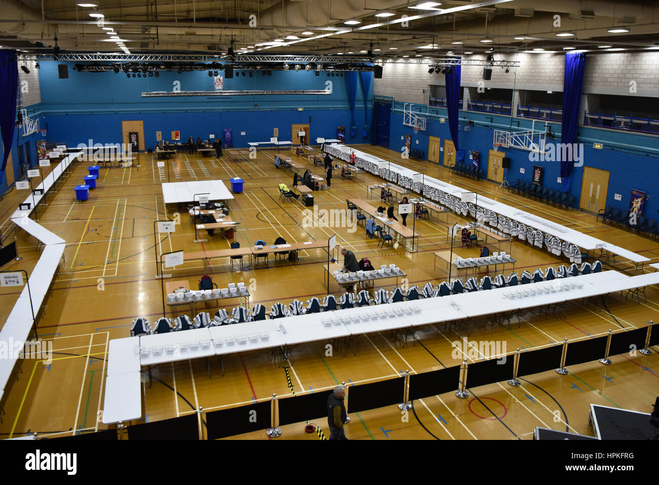London, UK. 23rd Feb, 2017. Fenton Manor Sports Complex prepares to ...