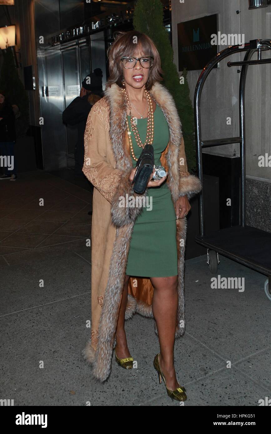 New York, NY, USA. 23rd Feb, 2017. Gayle King arrives at "Sunday in the ...