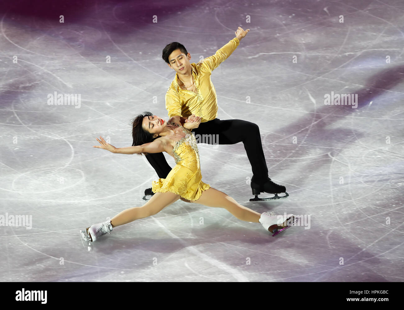 Gangneung, east of Seoul, South Korea. 19th Feb, 2017. Wenjing Sui ...