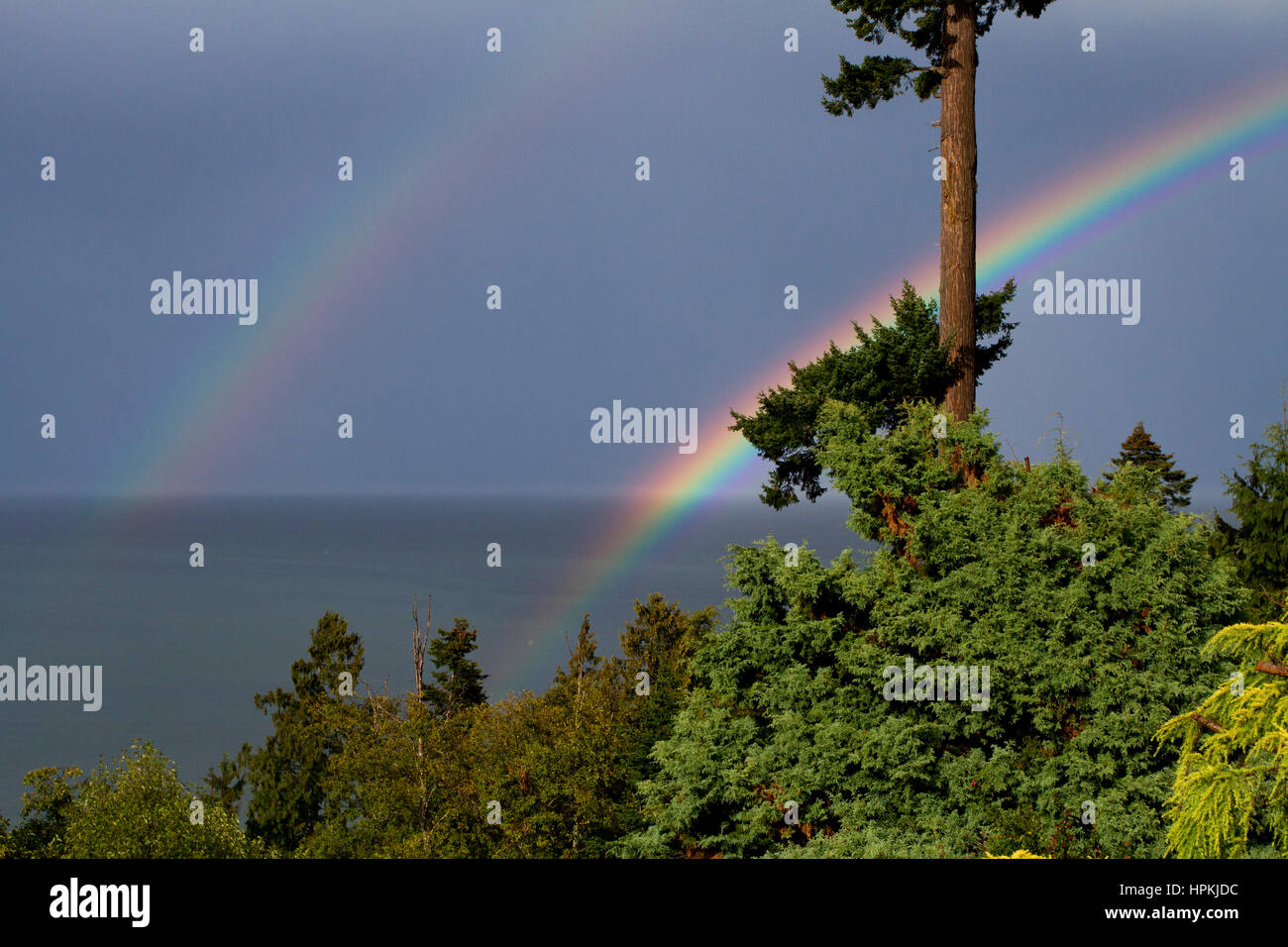 Double rainbow over ocean hi-res stock photography and images - Alamy