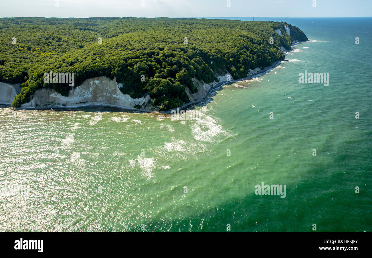 Cretaceous coast at Sassnitz in national park Jasmund, Königsstuhl ...