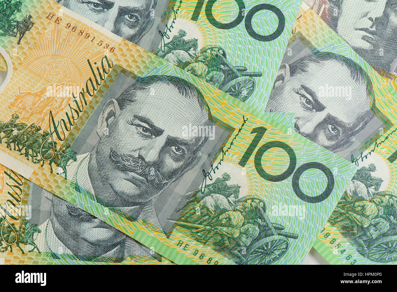 Australian one hundred dollar bills hi-res stock photography and images ...