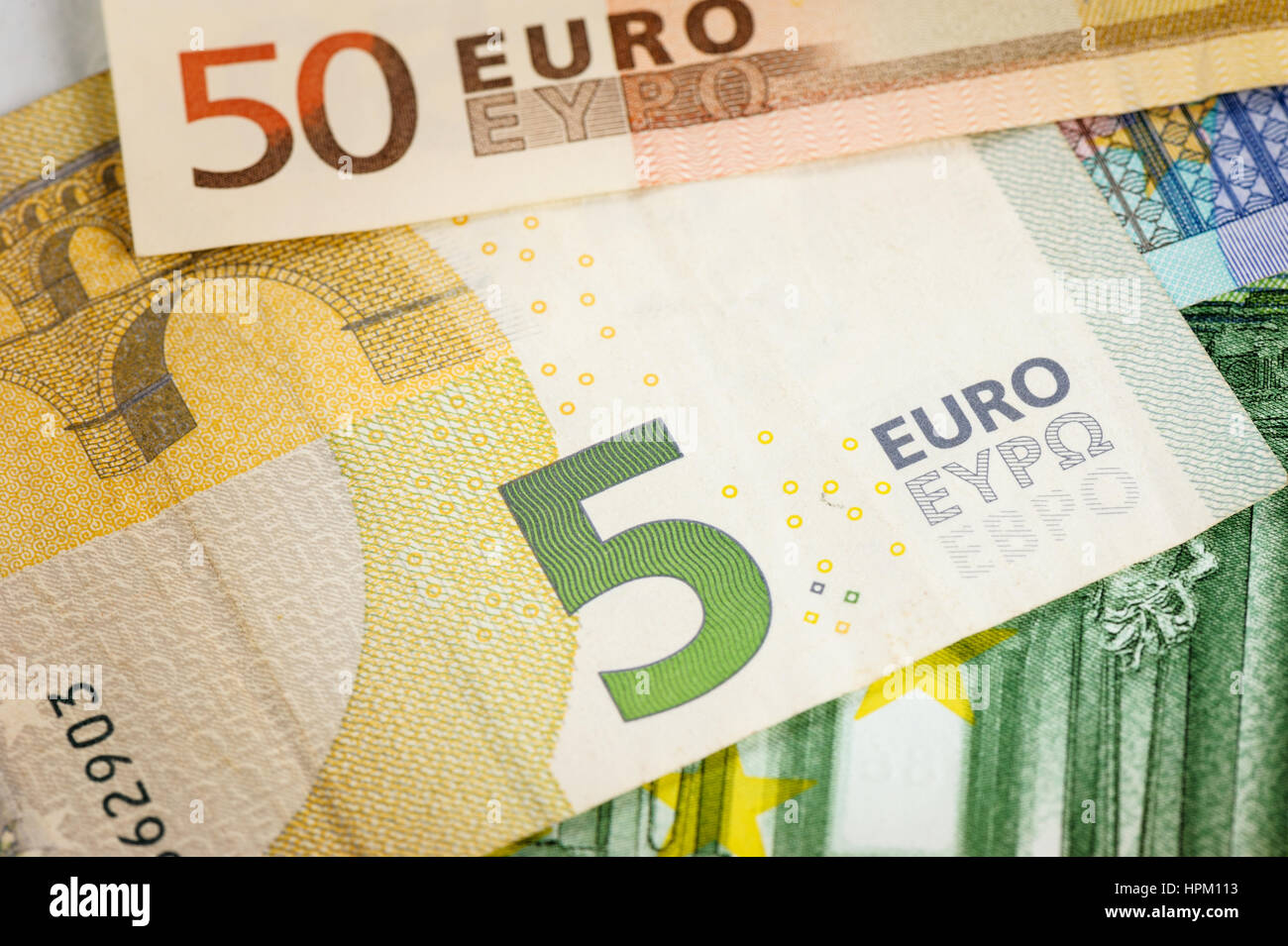 European currency money, euro bank notes, financial concept Stock Photo ...
