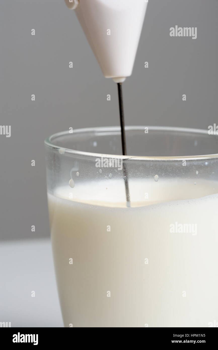 Making foamy milk frother hi-res stock photography and images - Alamy