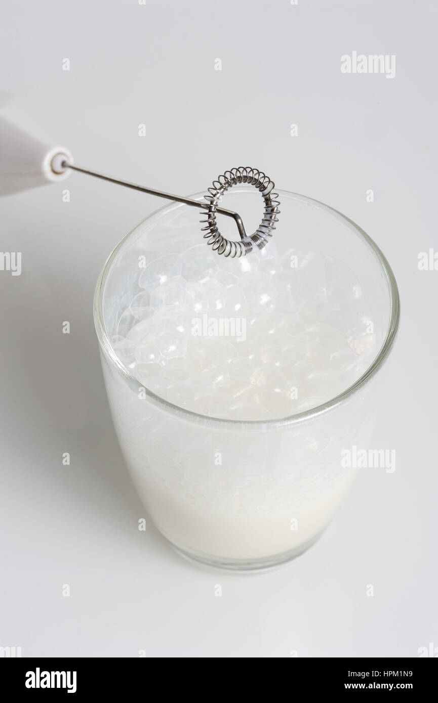 Making foamy milk frother hi-res stock photography and images - Alamy