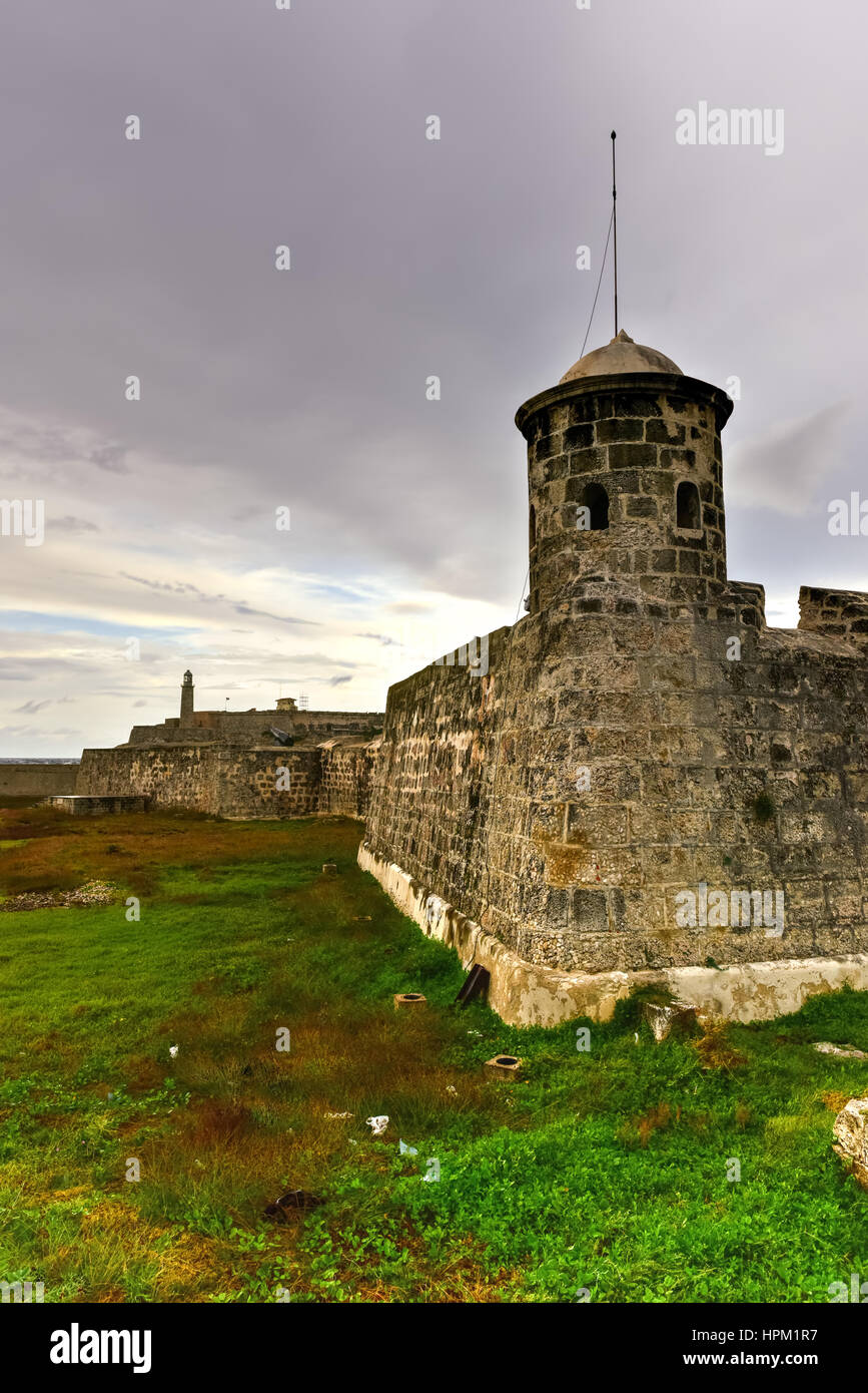 The old colonial castle of San Salvador de la Punta (or Castillo de San ...