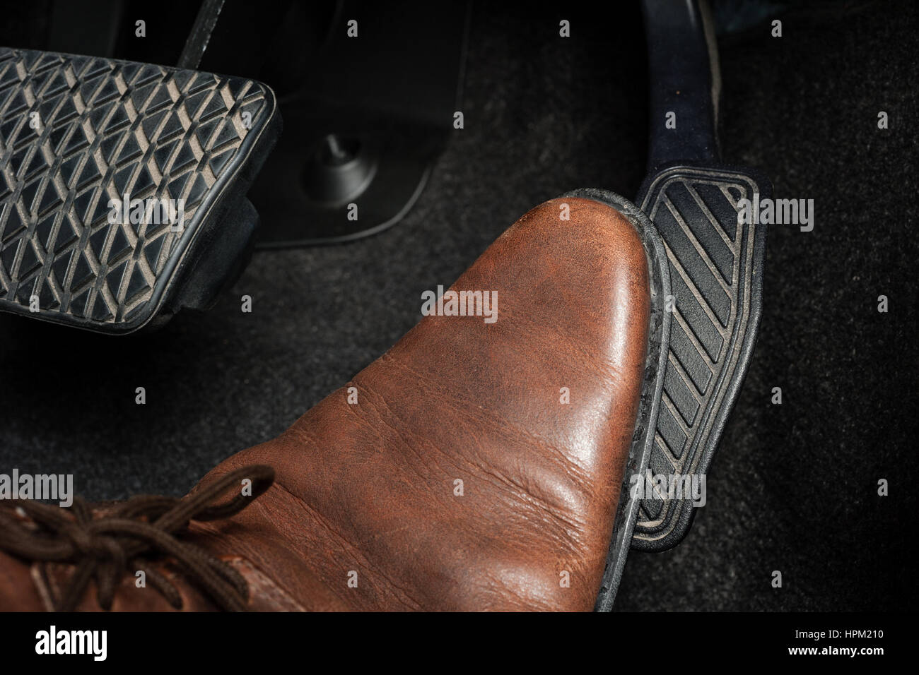 Car pedal foot hi-res stock photography and images - Alamy