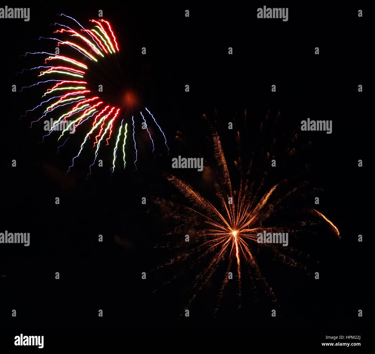Fire Works For Canada Day In Cranbrook, BC Stock Photo - Alamy