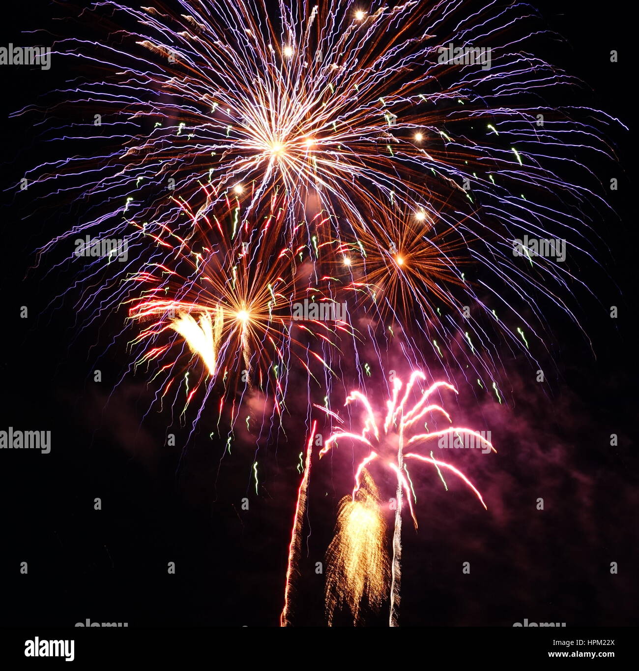 Fire Works For Canada Day In Cranbrook, BC Stock Photo - Alamy