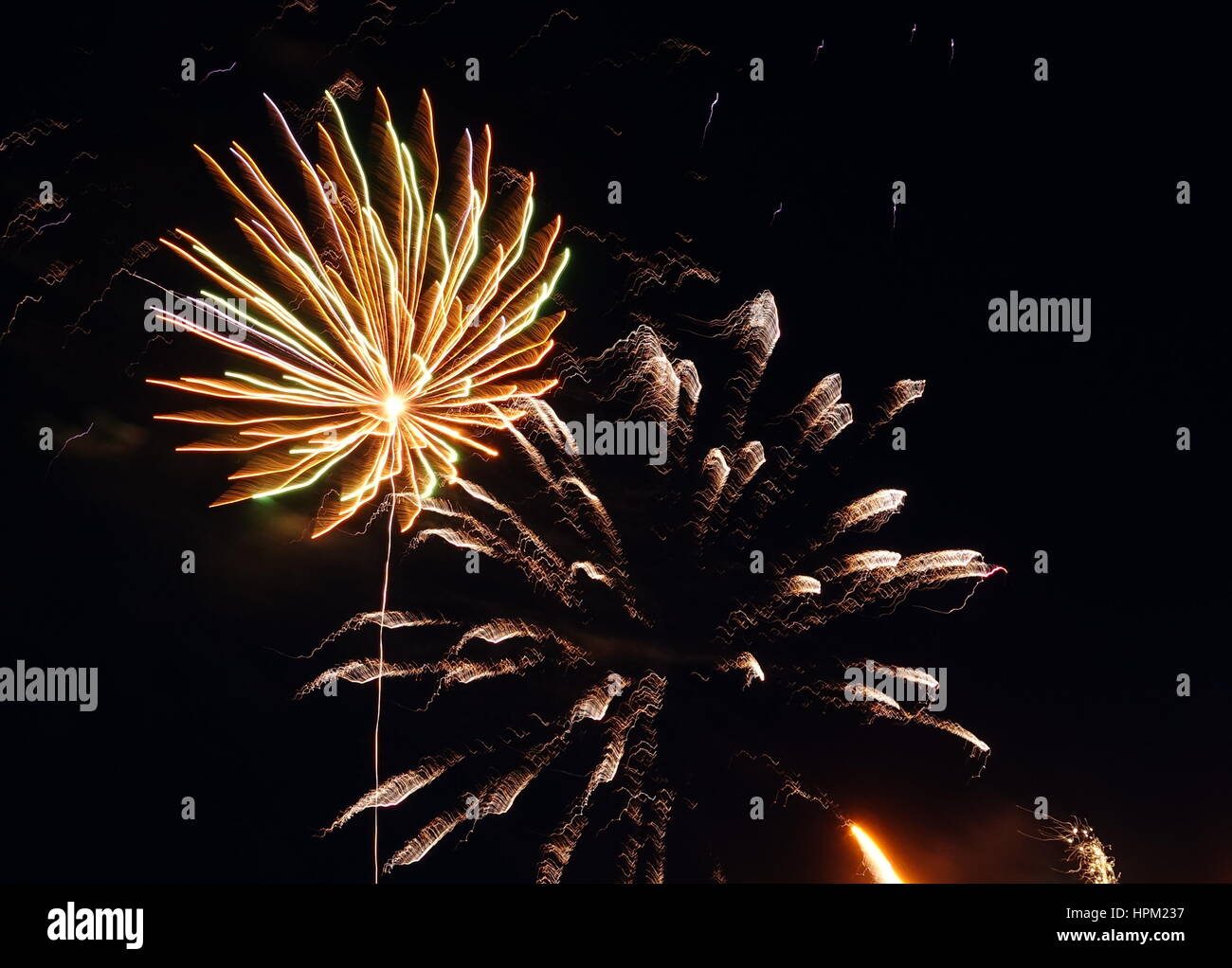 Fire Works For Canada Day In Cranbrook, BC Stock Photo - Alamy