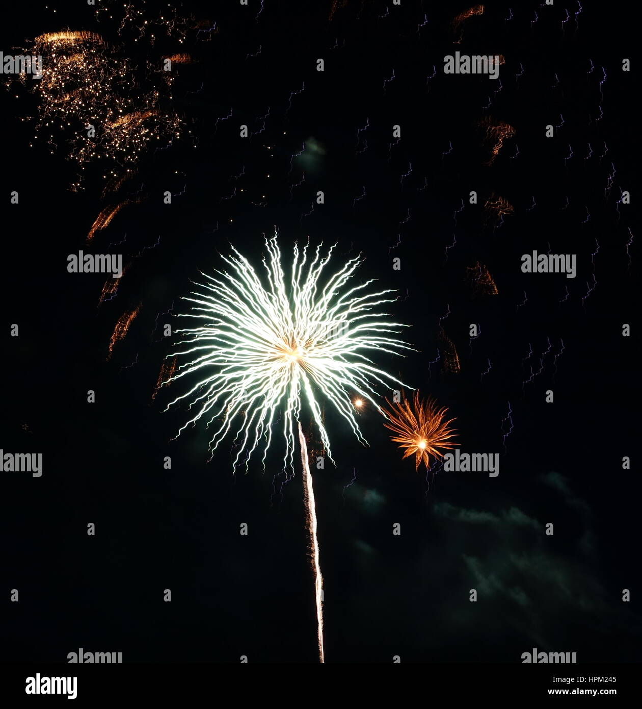 Fire Works For Canada Day In Cranbrook, BC Stock Photo - Alamy