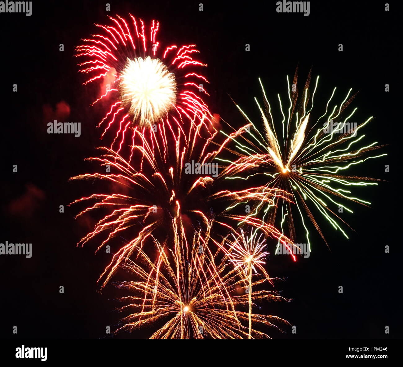 Fire Works For Canada Day In Cranbrook, BC Stock Photo - Alamy