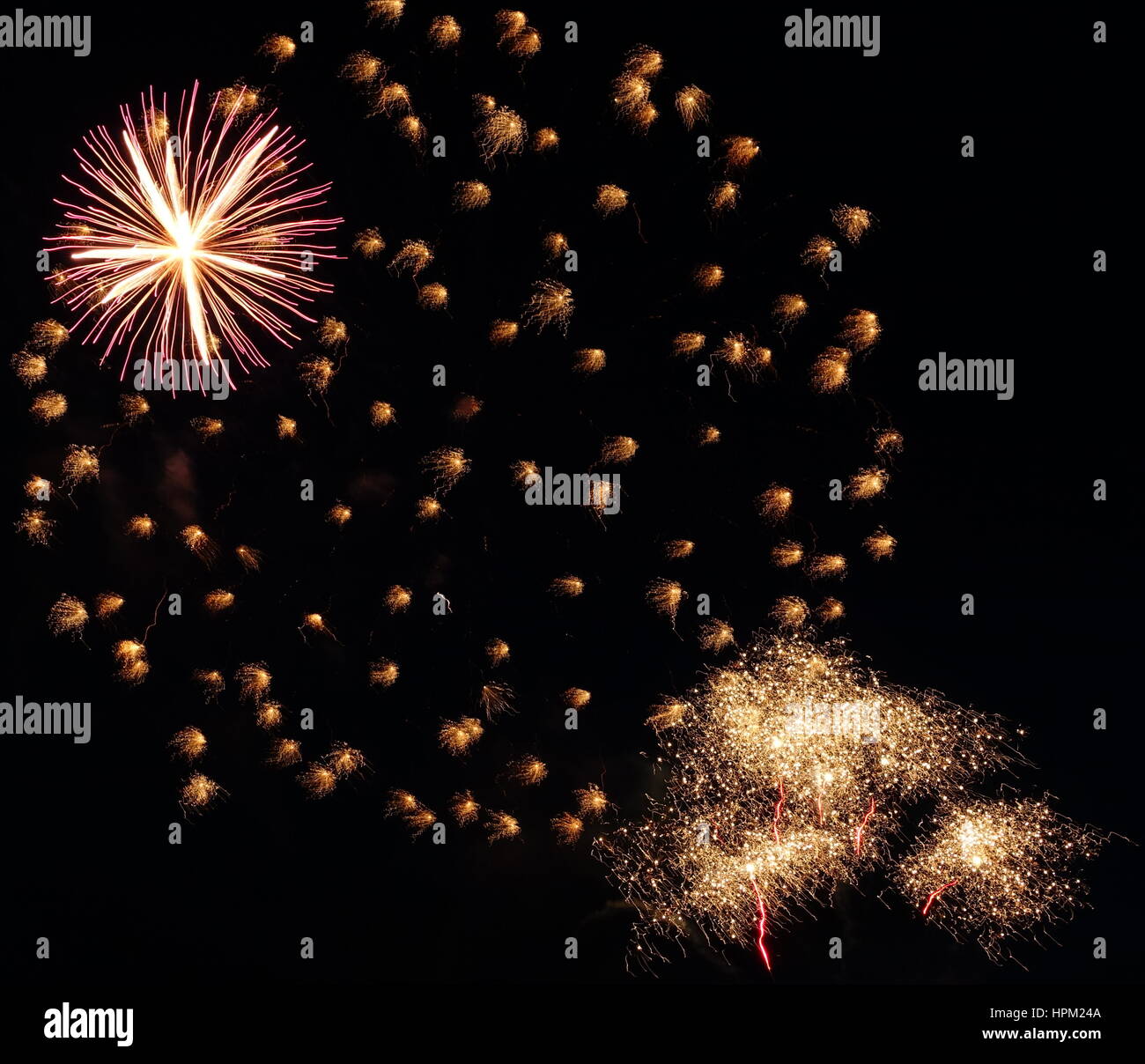 Fire Works For Canada Day In Cranbrook, BC Stock Photo - Alamy