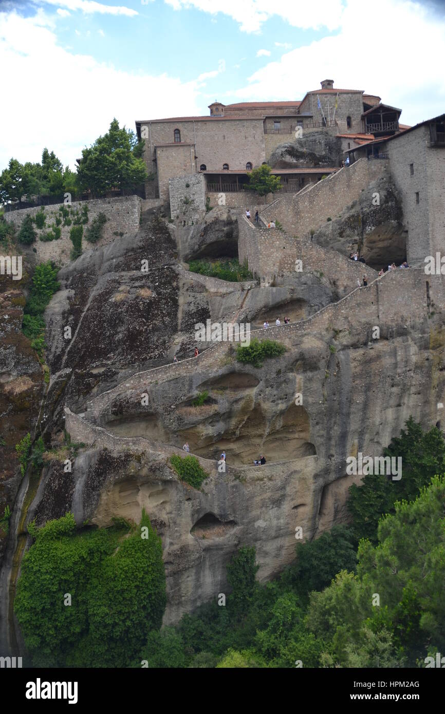 Meteora is formation of immense monolithic pillars and hills-like huge ...