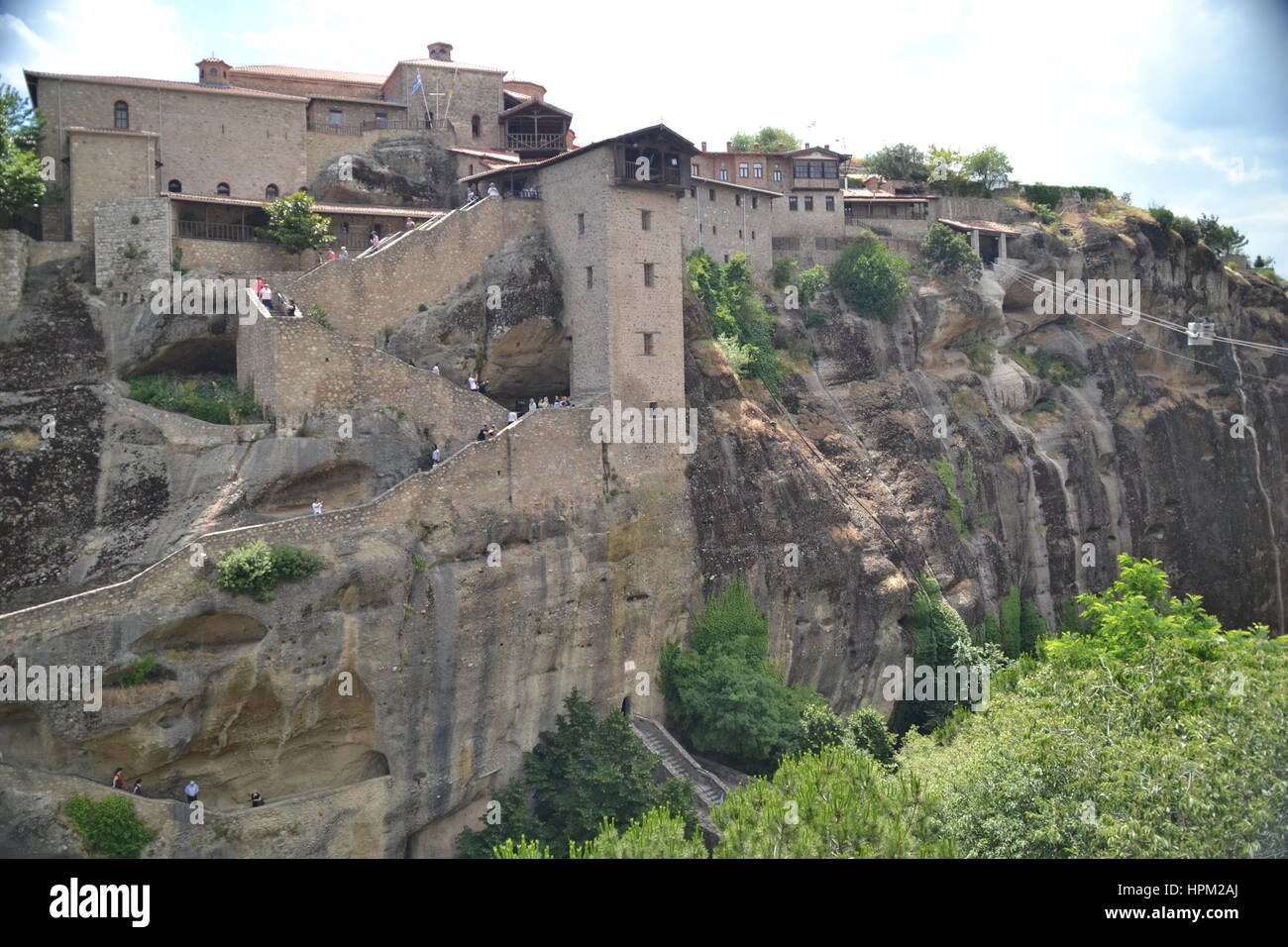 Meteora is formation of immense monolithic pillars and hills-like huge ...