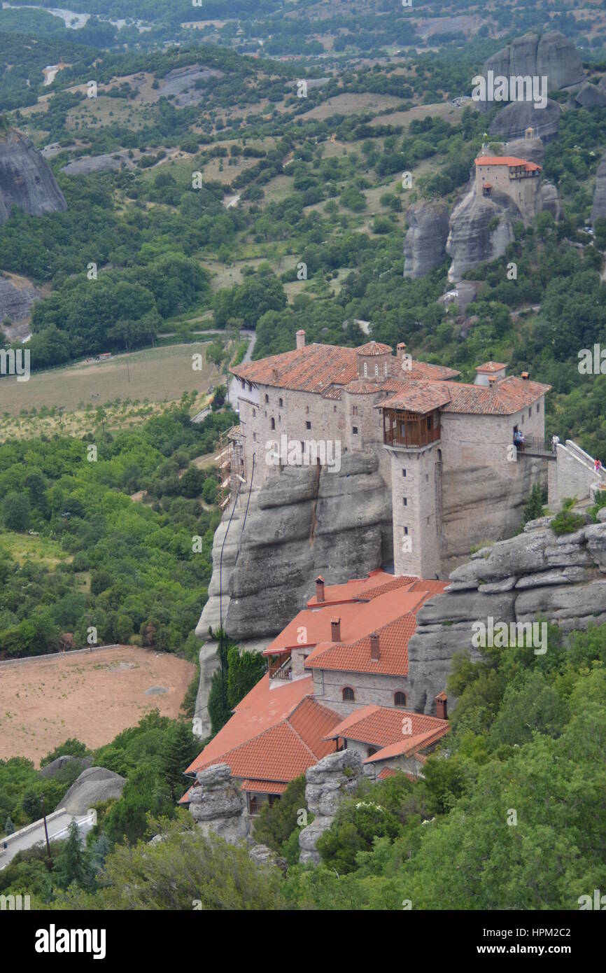 Meteora is formation of immense monolithic pillars and hills-like huge ...