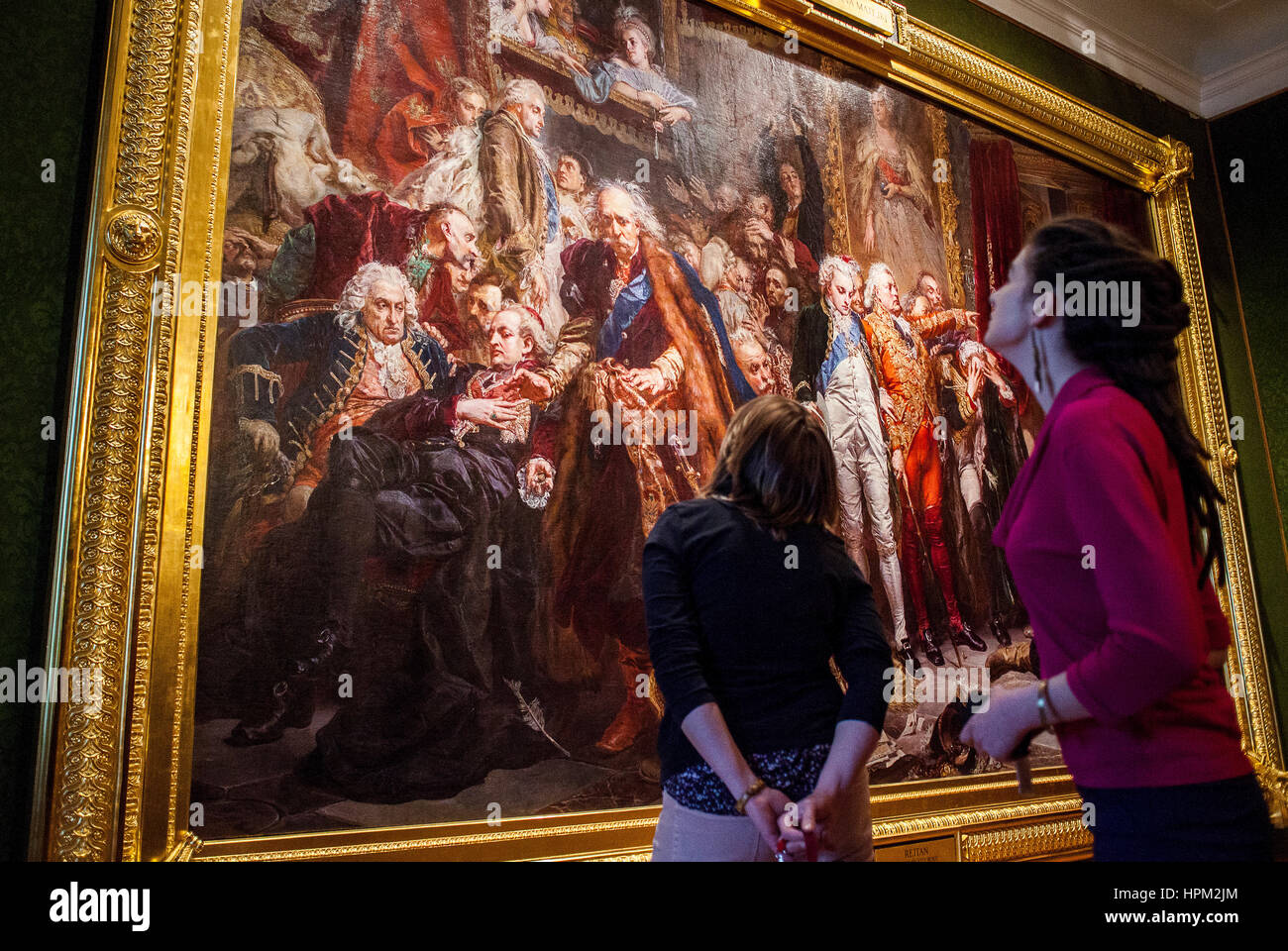 Royal Castle, interior, Painting, `Rejta-The fall of Poland´ by Jan ...