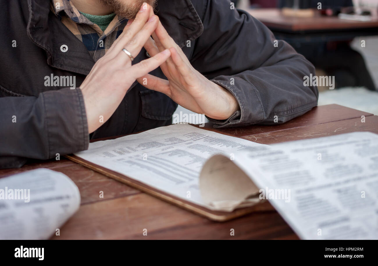 Look at menu hi-res stock photography and images - Alamy