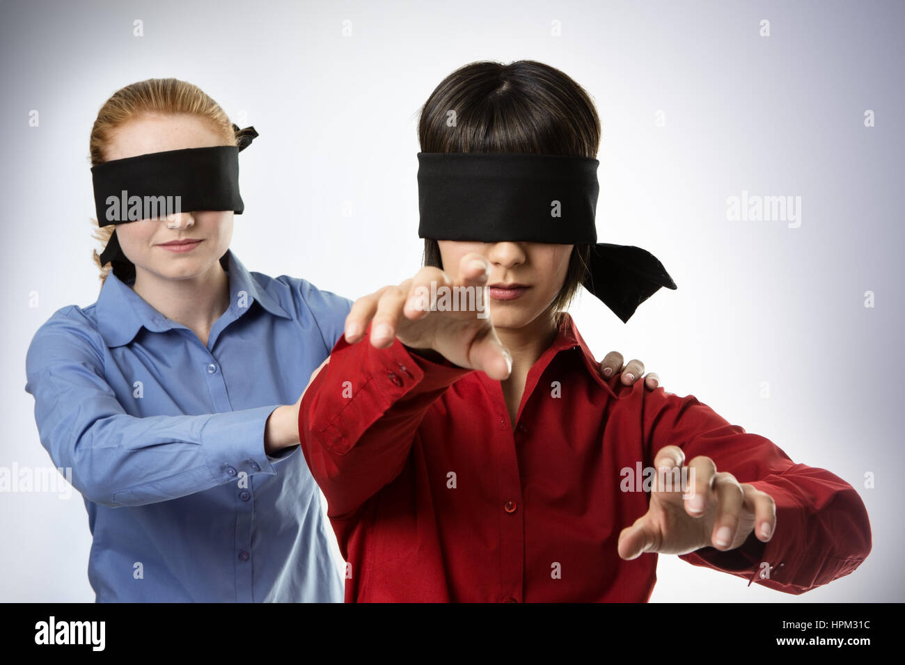 Leading blind women hi-res stock photography and images - Alamy