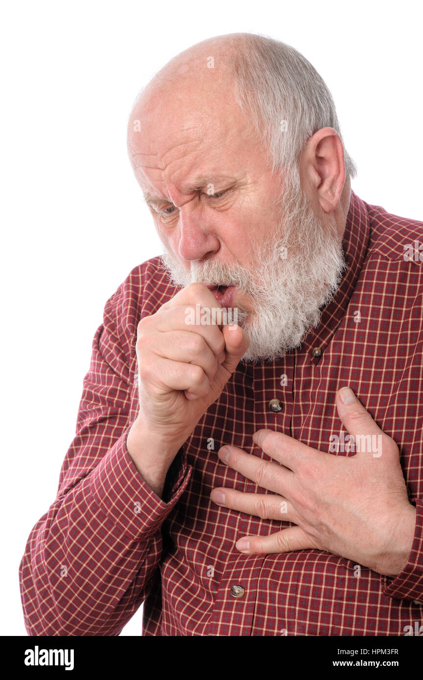 Elderly coughing hi-res stock photography and images - Alamy
