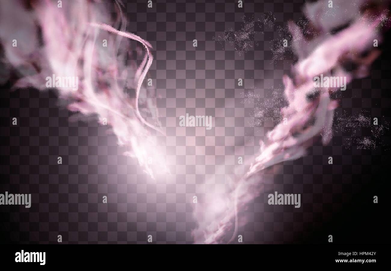 pink smoke element for design uses, transparent background Stock Vector ...