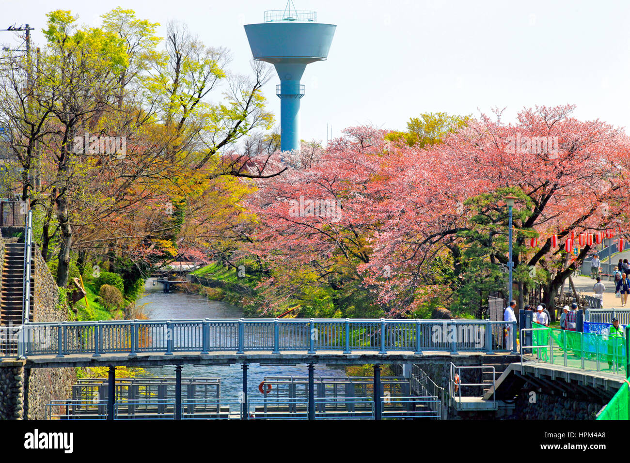 Tamagawa Aqueduct at Hamura Intake Weir in Hamura city Western Tokyo ...