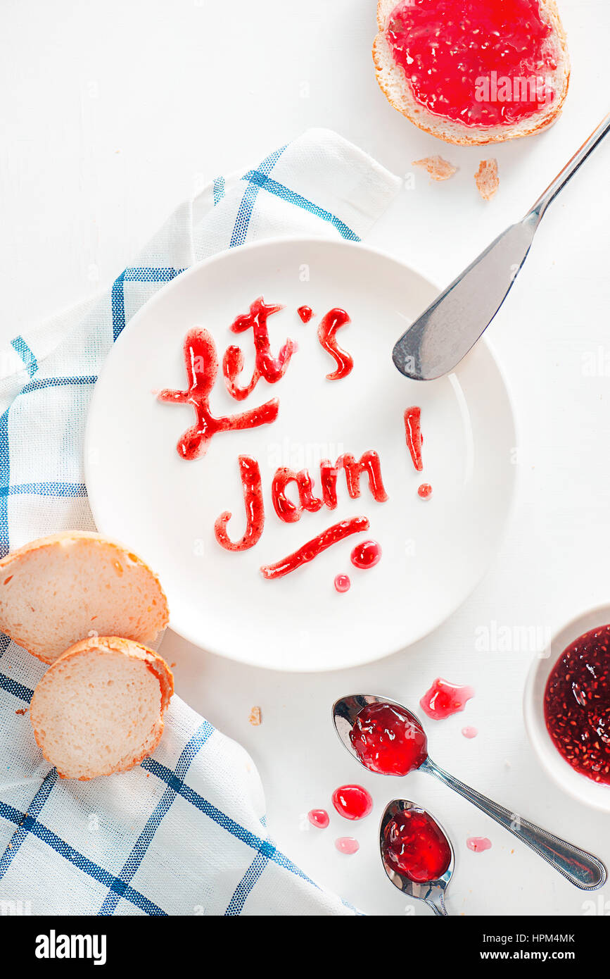 Jam font hi-res stock photography and images - Alamy