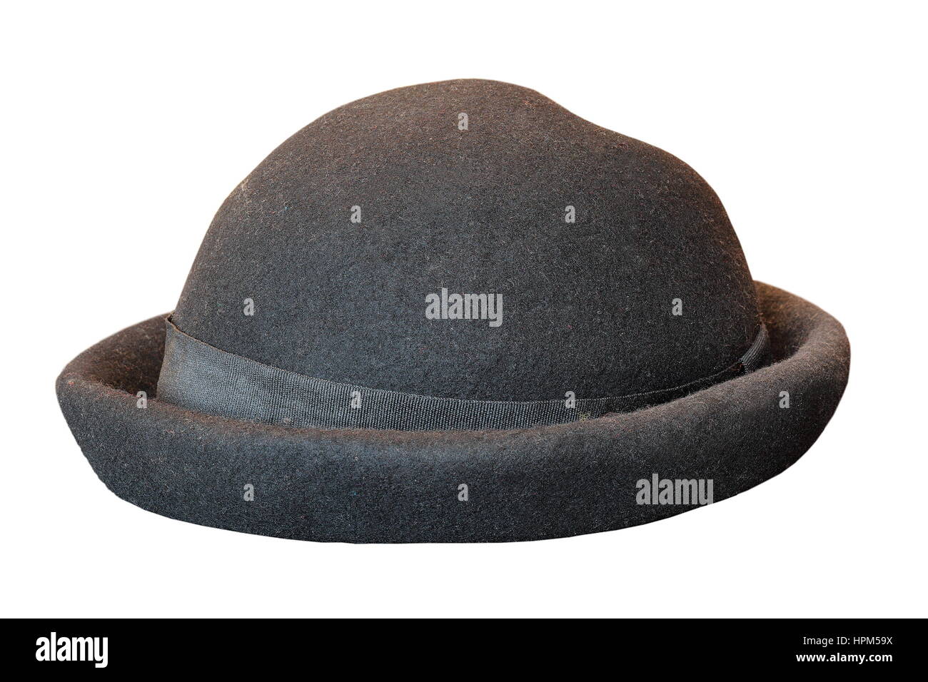Old black felt hat Cut Out Stock Images & Pictures - Alamy