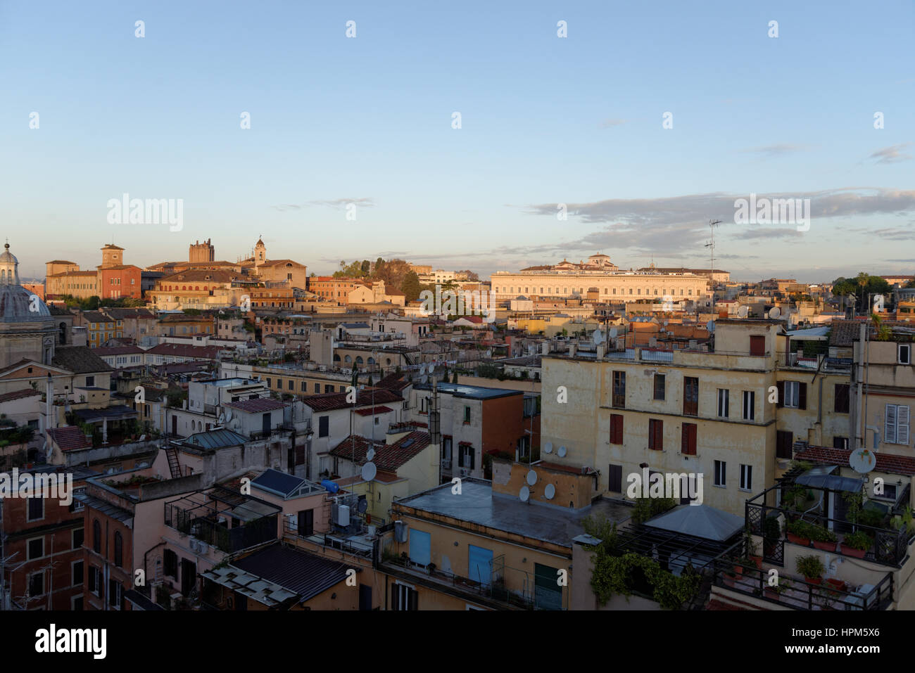 A look over the roofs of Rome Stock Photo - Alamy