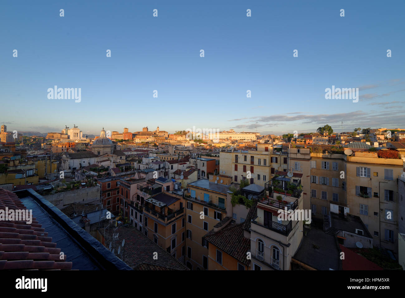 A look over the roofs of Rome Stock Photo - Alamy