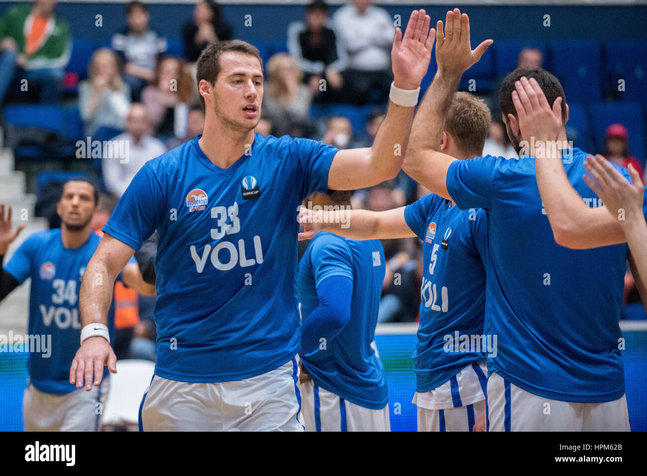 November 11, 2015: Robert Rikic #33 of Buducnost Voli Podgorica during ...