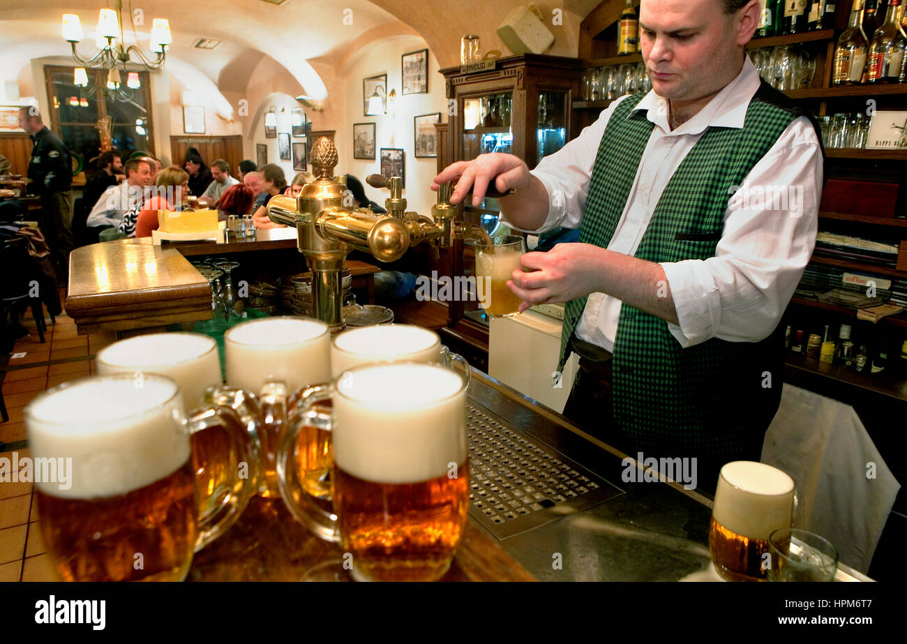 U Pinkasu. Brewery restaurant.Jungmannovo, 15.Prague. Czech Republic ...