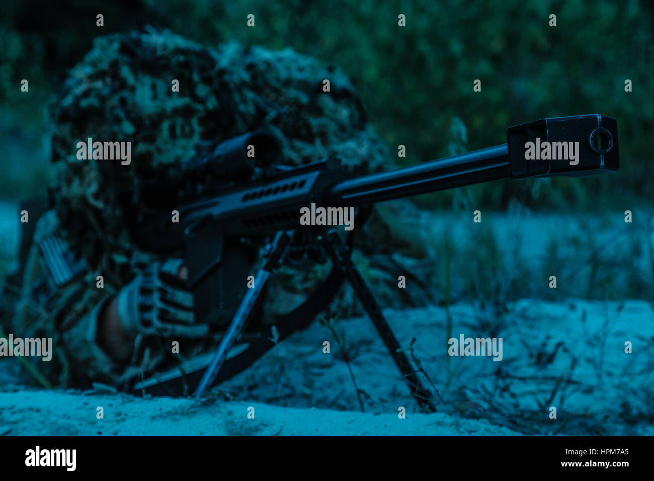 Army sniper on a stakeout Stock Photo - Alamy
