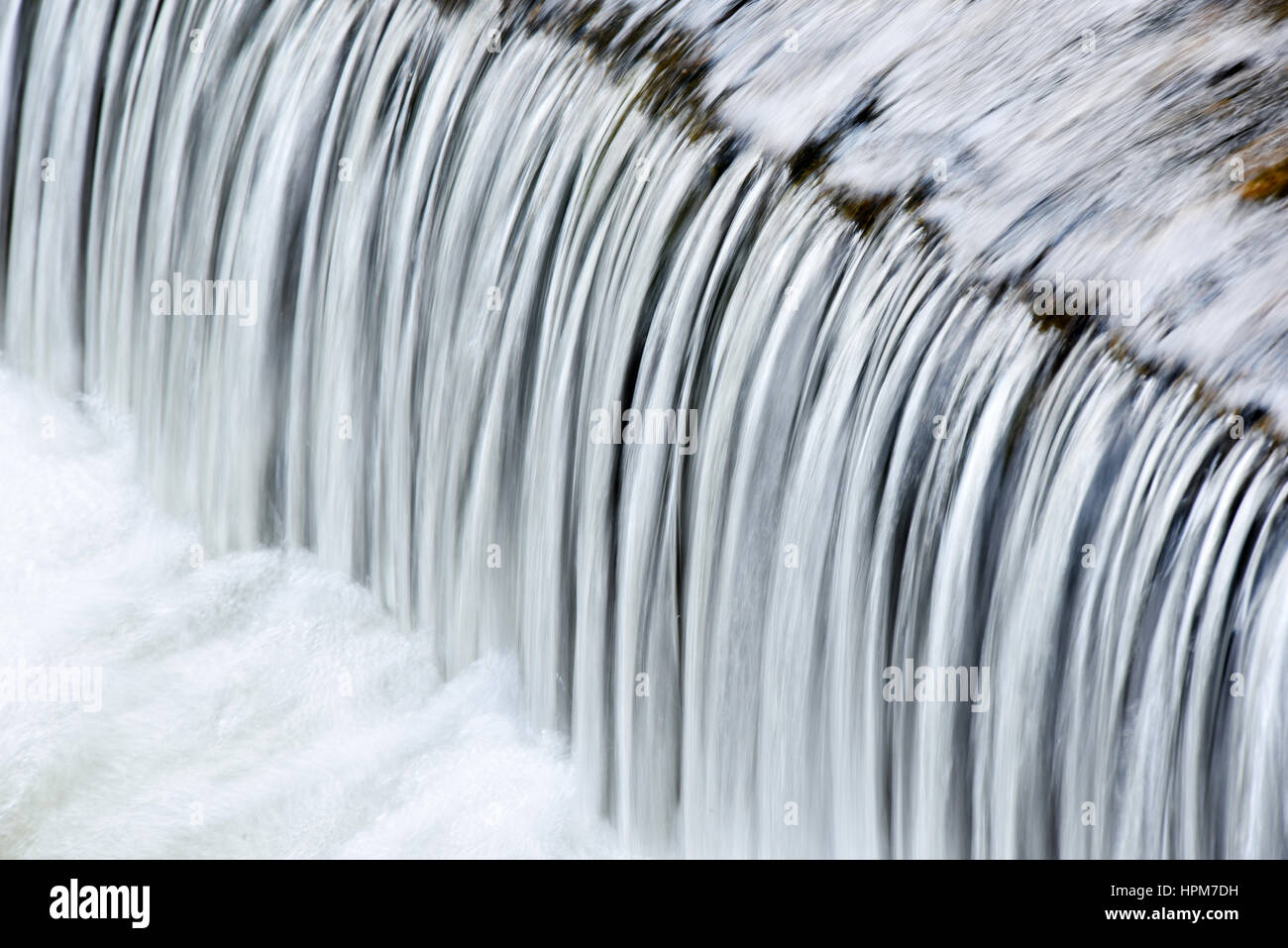 Small cascade, water stream flowing Stock Photo - Alamy