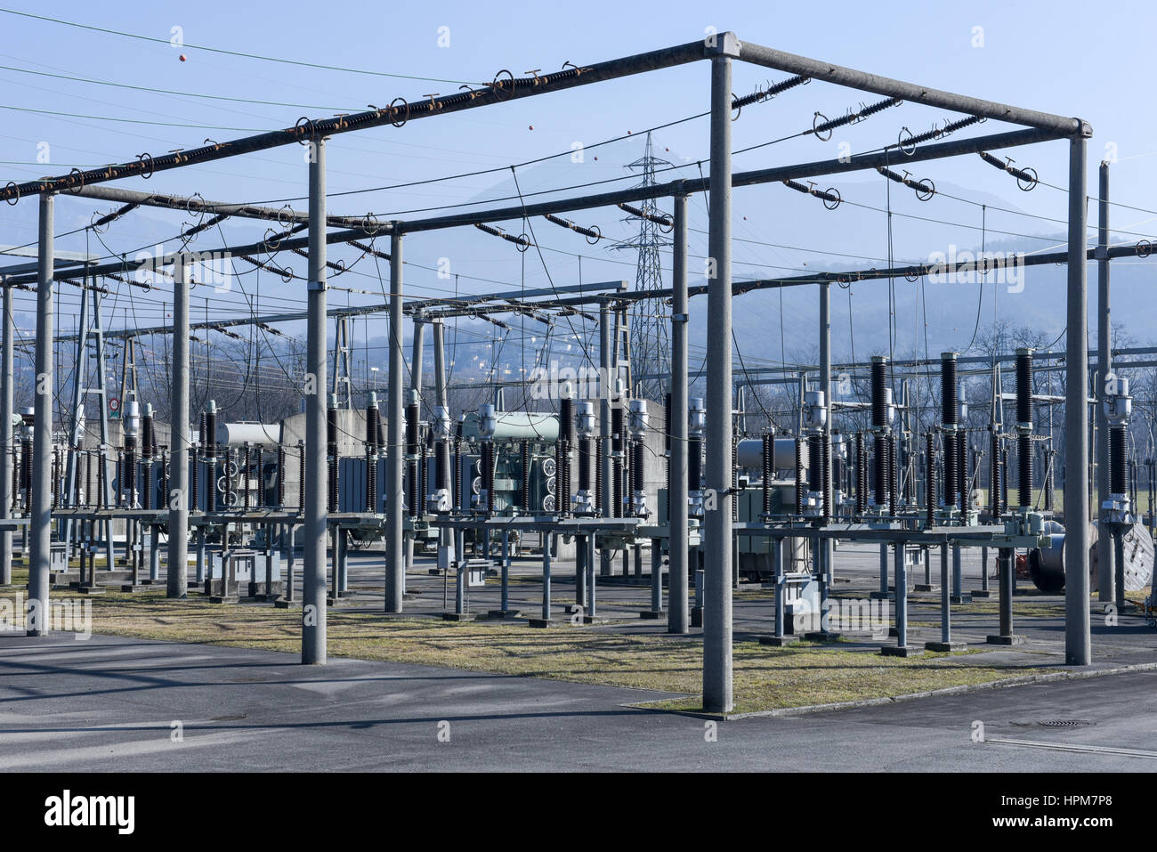 Power station for making Electricity at Lugano on the italian part of ...