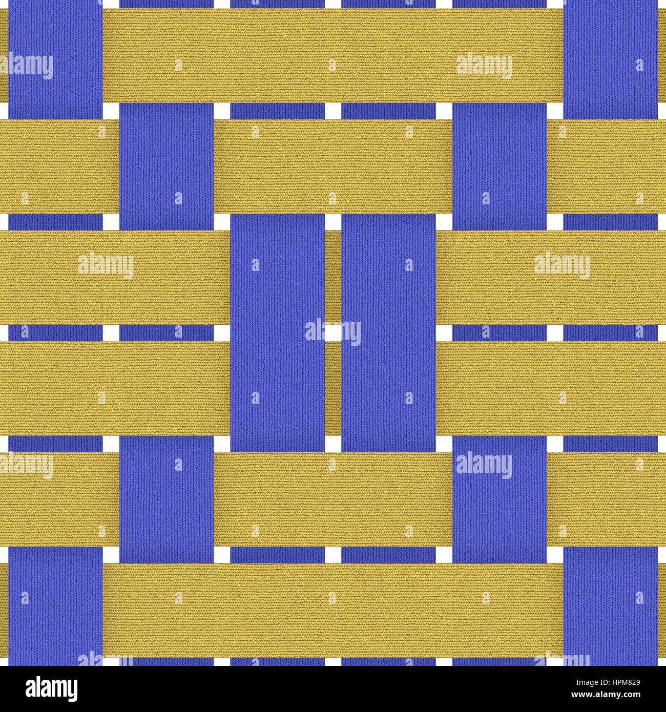 blue yellow fabric weave seamless background pattern Stock Photo - Alamy