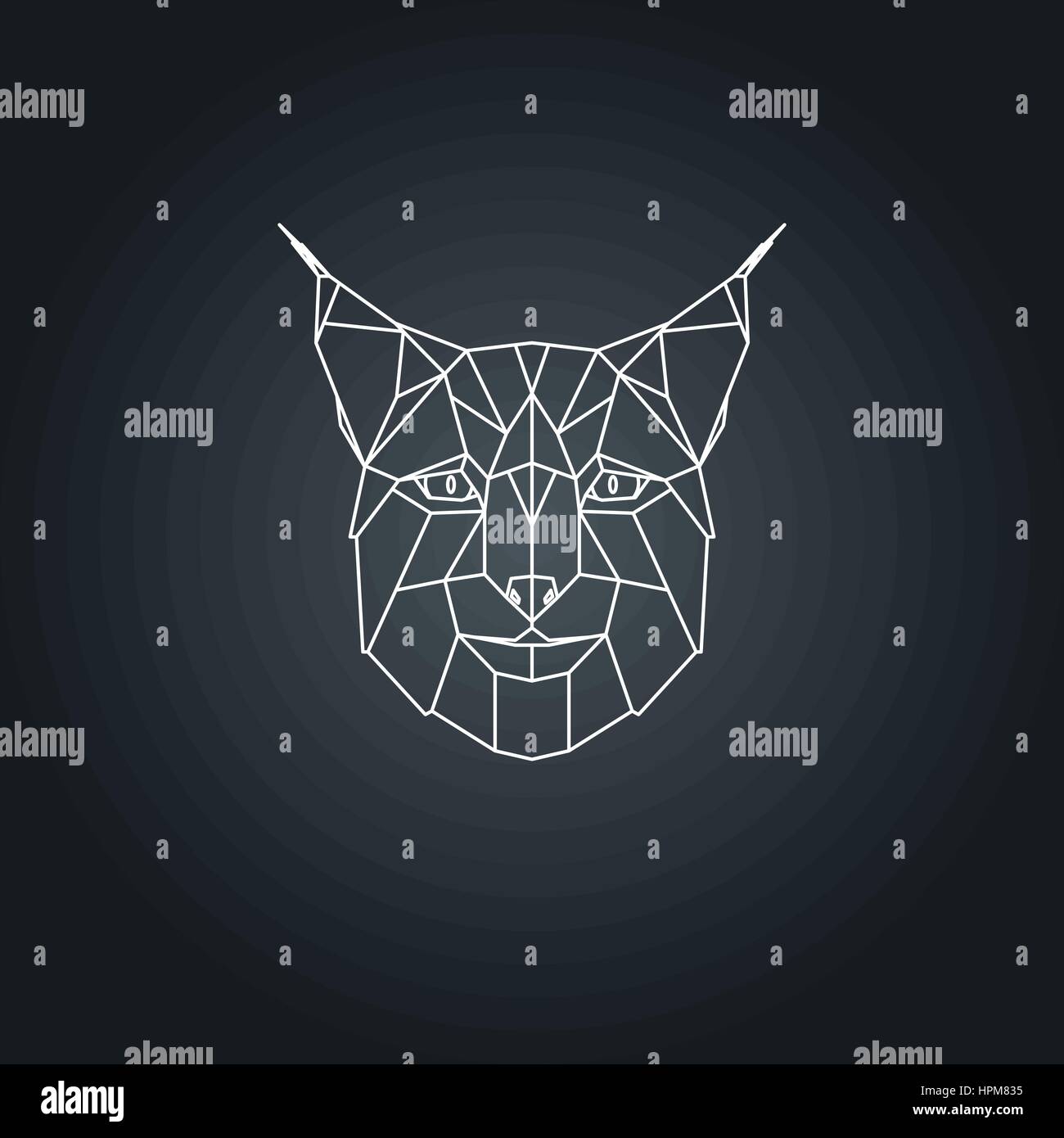 Lynx head. Geometric vector illustration Stock Vector Image & Art - Alamy