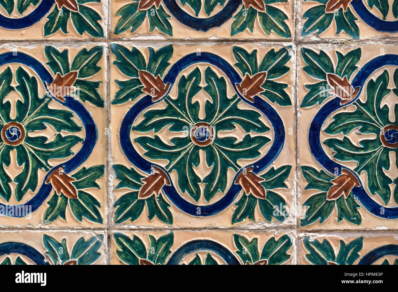 Portuguese tradicional old ceramic tiles Stock Photo - Alamy