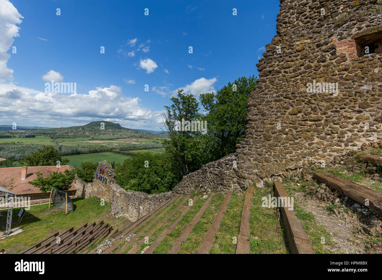 Detail from the Szigliget castle in Hungary Stock Photo - Alamy