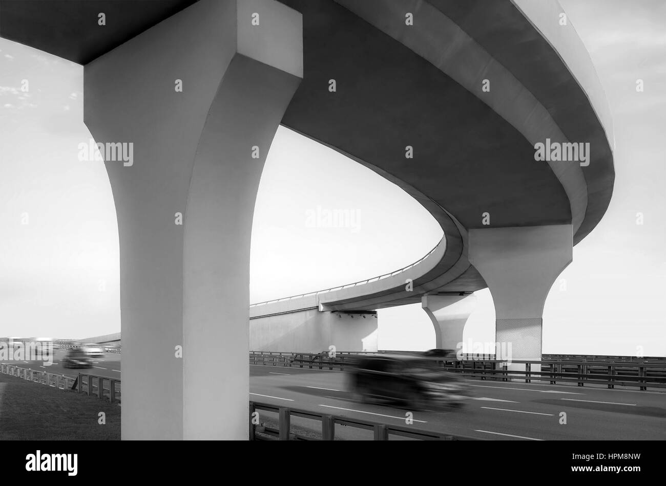 Transportation infrastructure overpass motorway hi-res stock ...